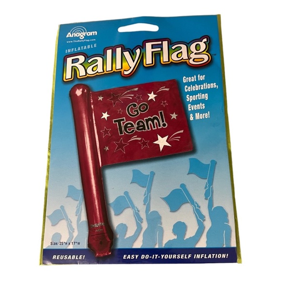 anagram | Party Supplies | Inflatable Rally Flag Size 25h X 7w Reusable ...